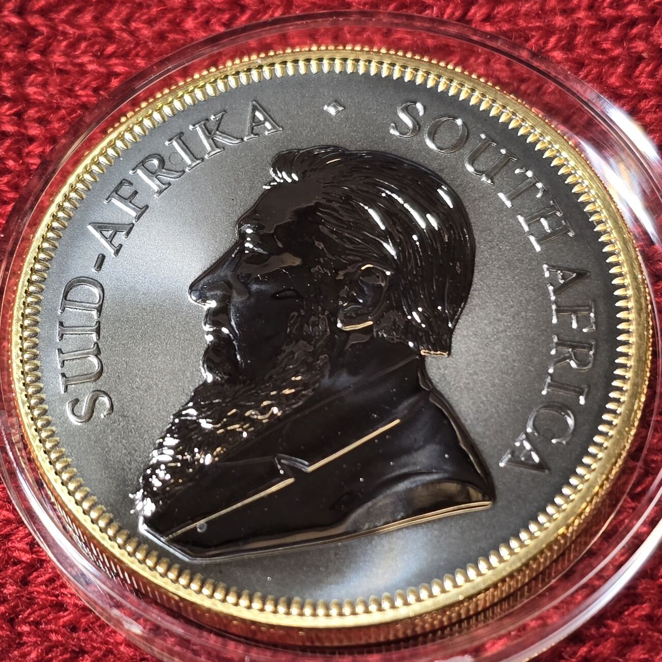 Südafrika, South Africa Schwarz Ruthenium Goldapplikation 2017 50 Jahre ...