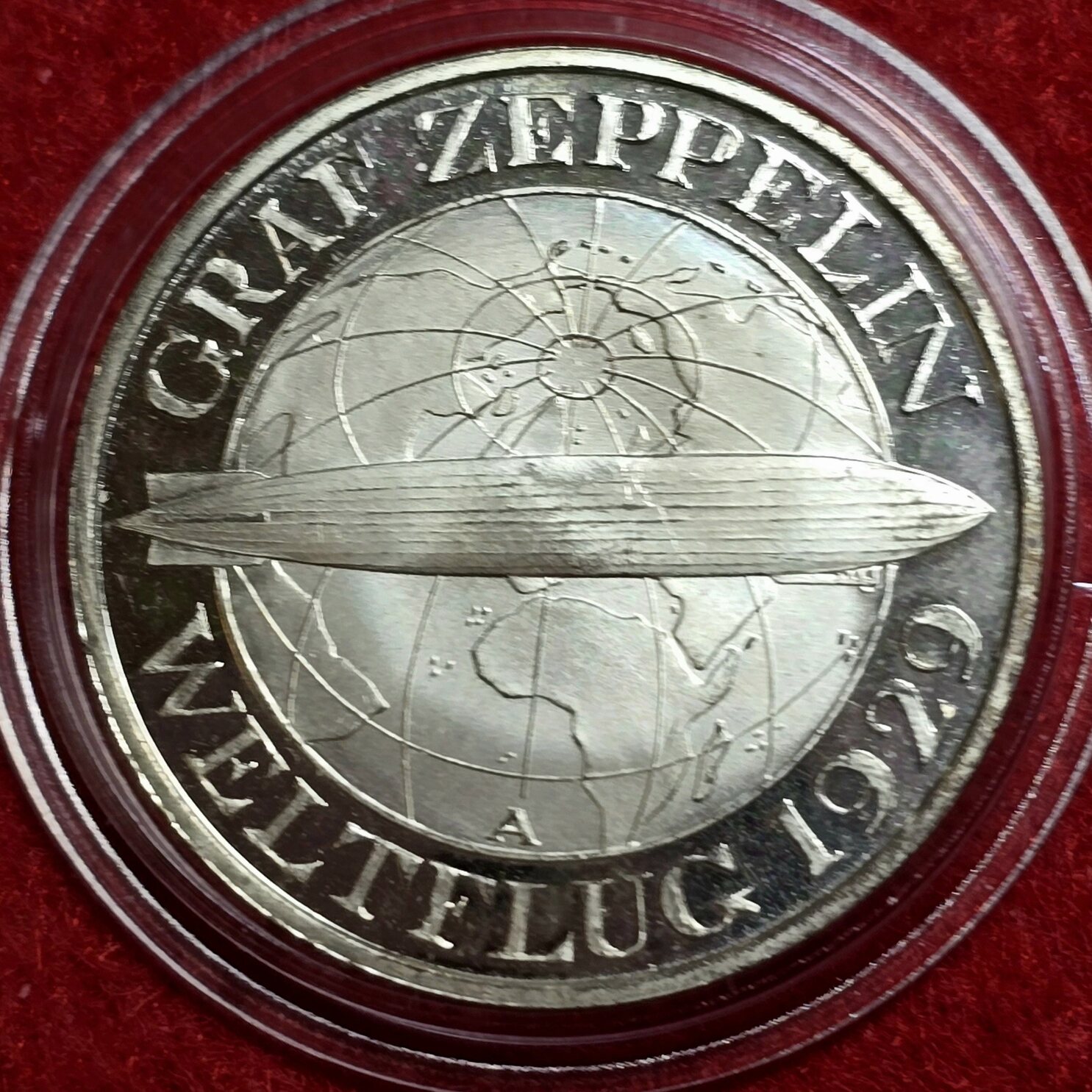 Deutschland Weimarer Republik Germany 3 Mark 1930 A Zeppelin World ...
