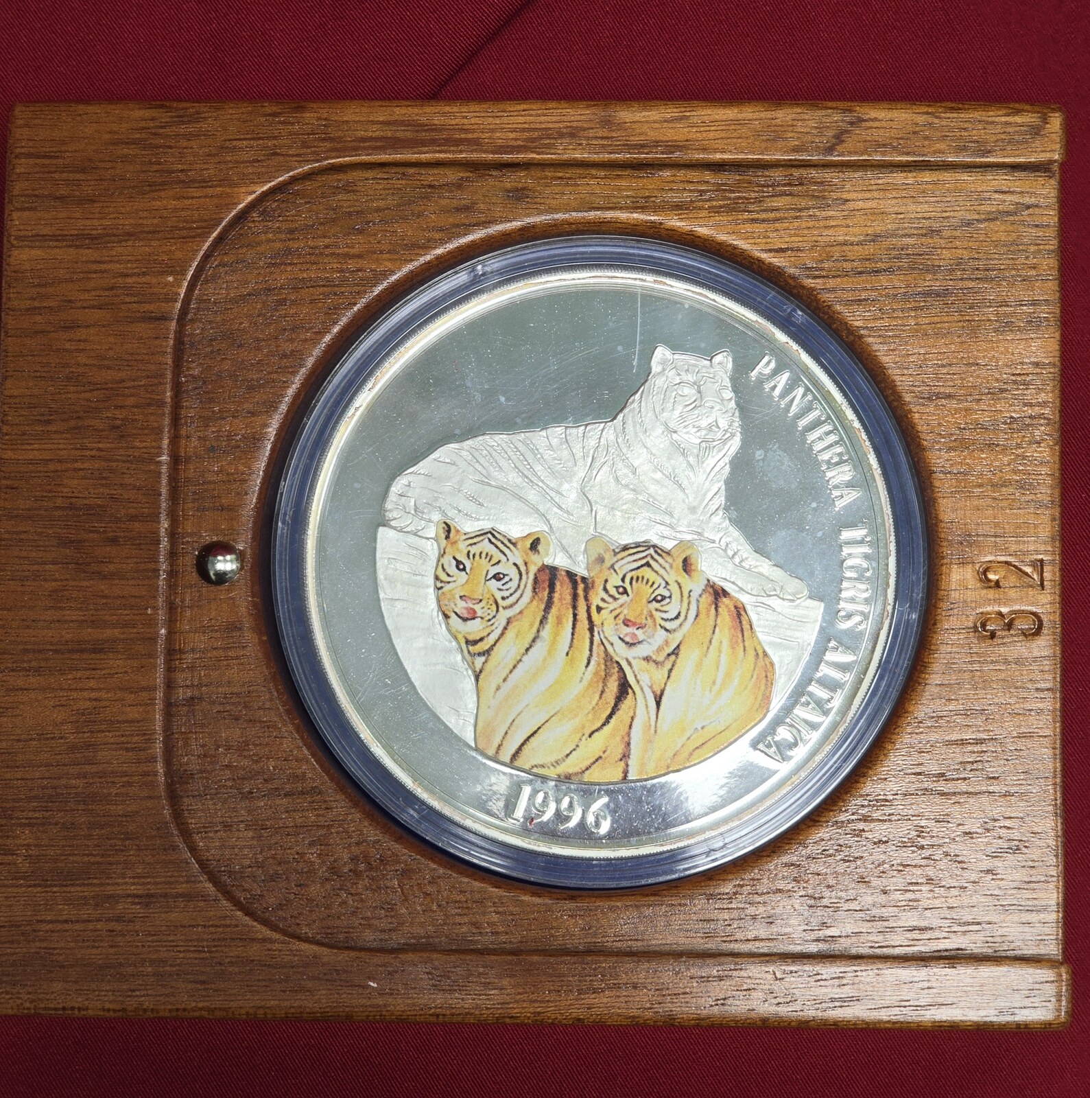 Mongolei Mongolia 10000 Togrog 1 Kilo Silver 1996 Panthera Tigris ...