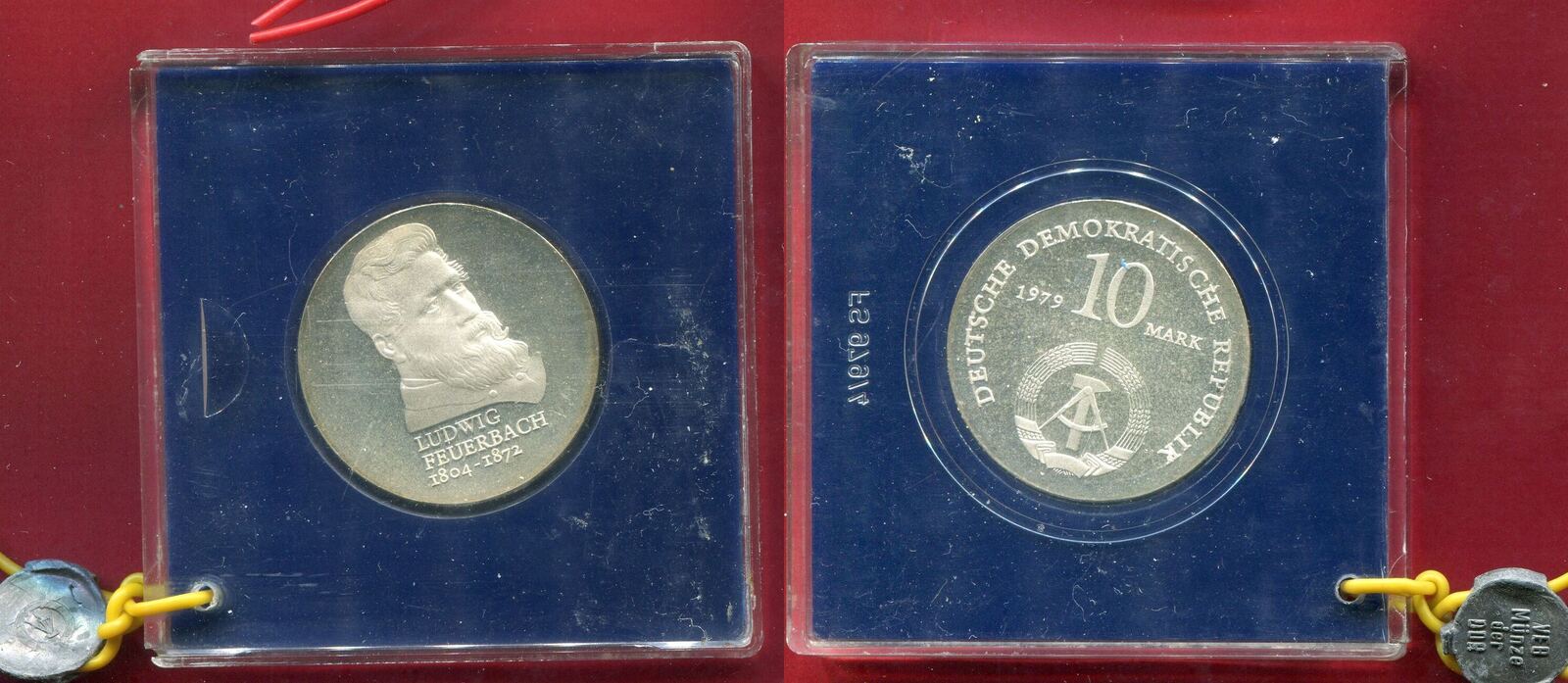 Eastern Germany DDR GDR 10 Mark Gedenkmünze Silber 1979 Ludwig ...