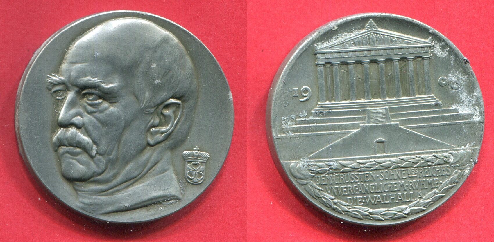Karl Goetz Deutschland Kaiserreich Zink Medaille Geprägt Struck 1908 ...
