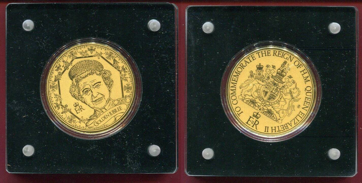 Goldmedaille 2022 Queen Elisabeth II. - Golden Jubilee (1/200 oz) proof ...