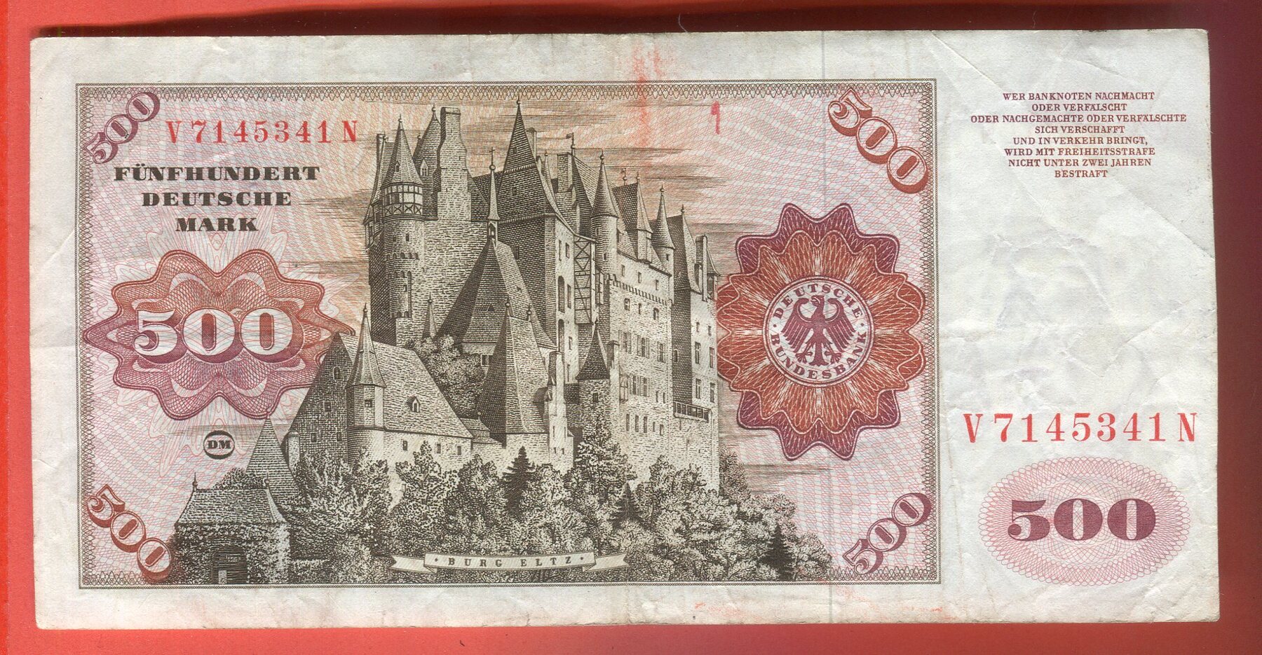 Bundesrepublik Deutschland 500 DM Deutsche Mark BRD 1977 Deutsche ...