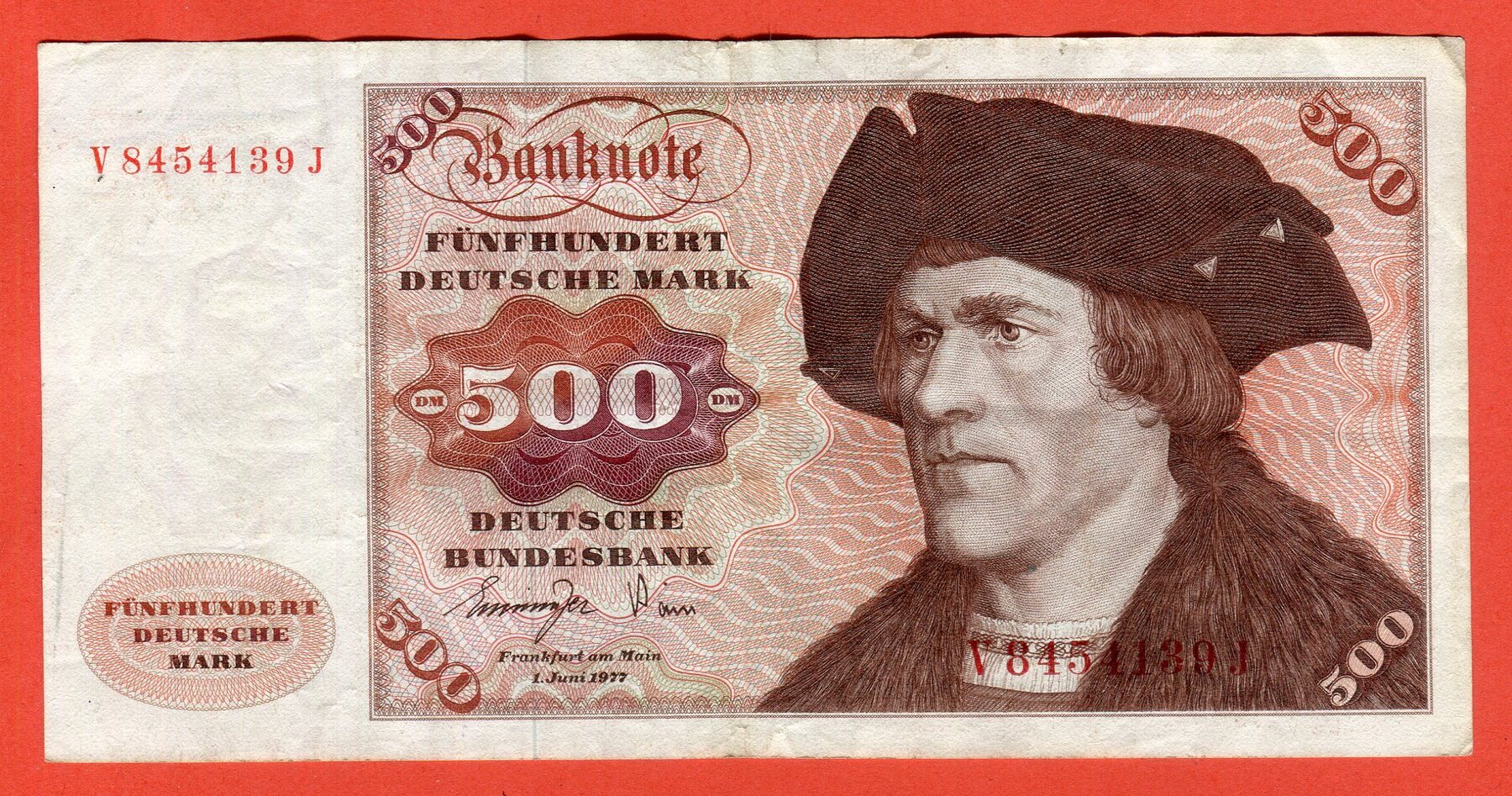 Bundesrepublik Deutschland 500 DM Deutsche Mark BRD 1977 Deutsche ...