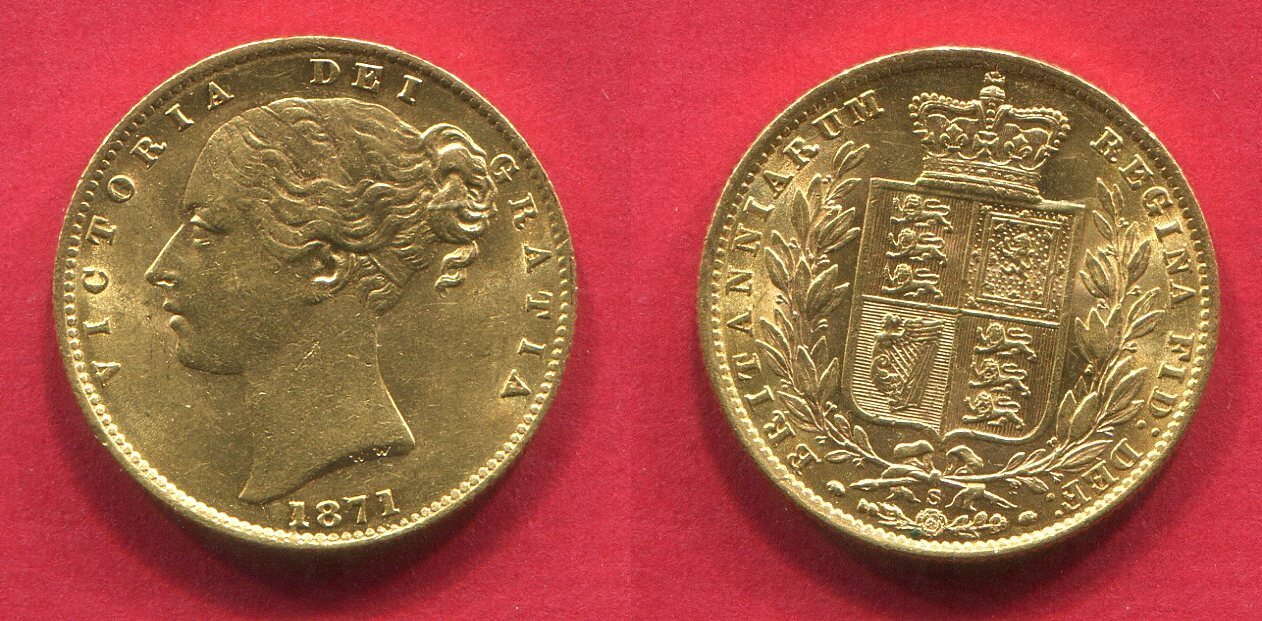 Australien Australia Sovereign 1871 S Königin Victoria (1838 - 1901 ...