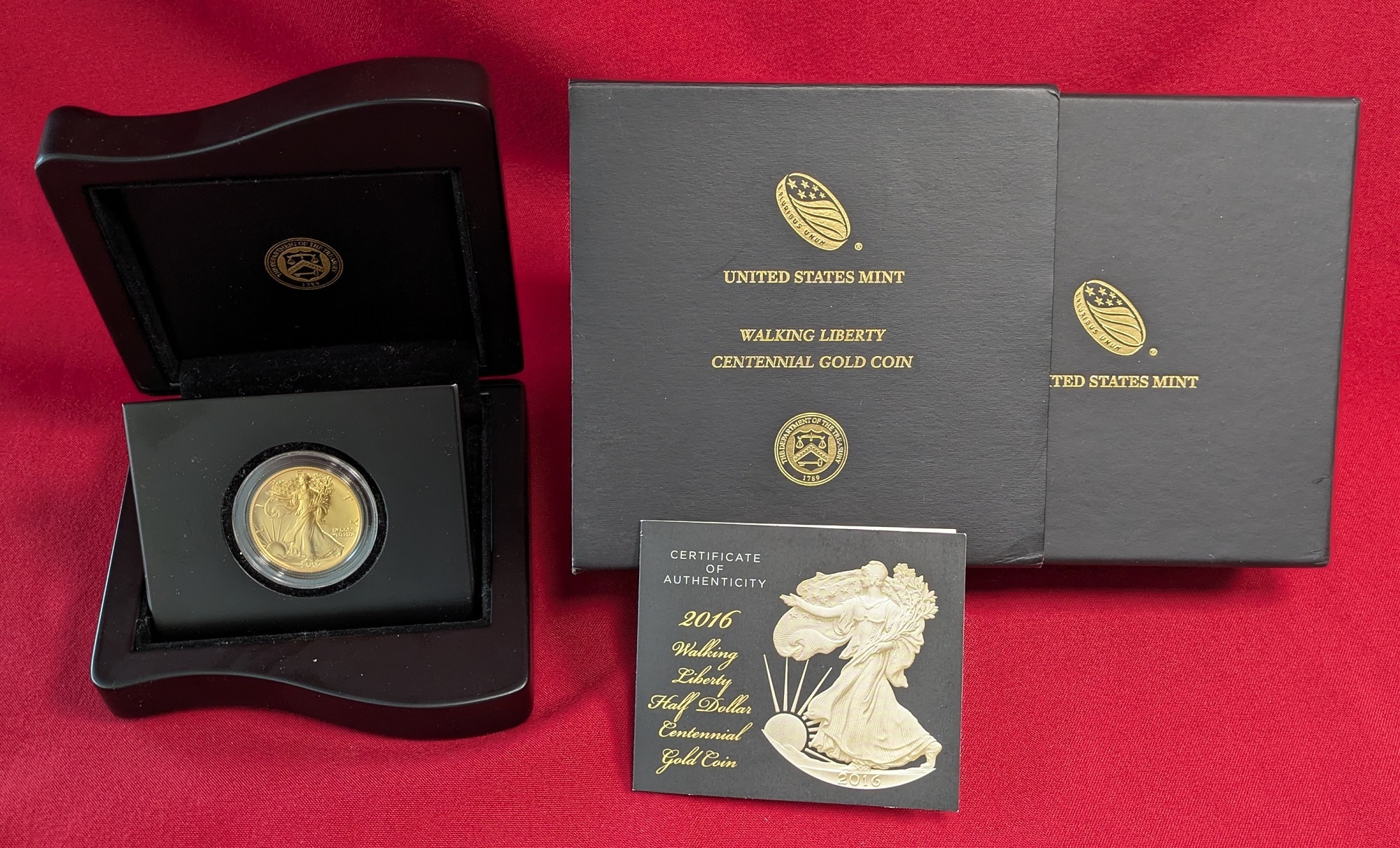 USA 1/2 $ Goldmünze - 1/2 oz Gold Coin 2016 Walking Liberty Centennial ...