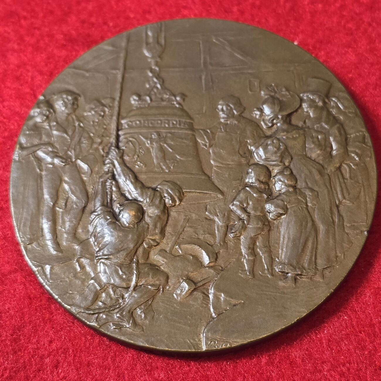 Marbach Württemberg Bronzemedaille o.J. Auf die Einweihung der Glocke ...