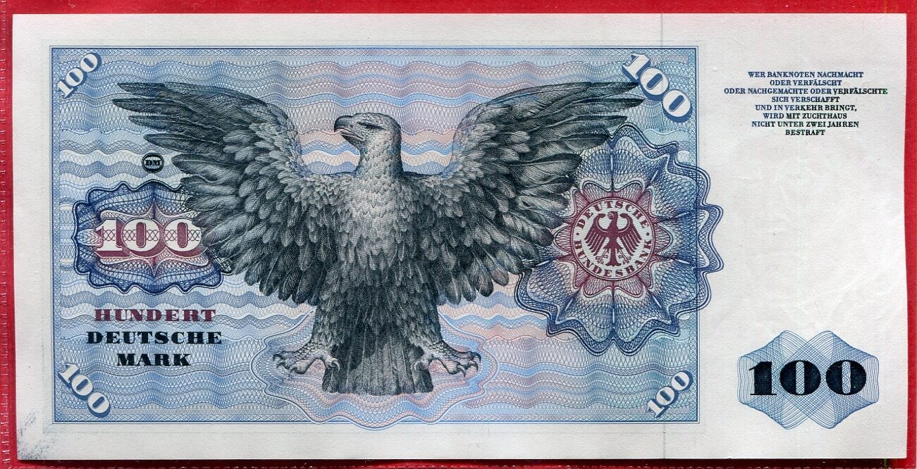 BRD, Deutsche Bundesbank 100 DM Deutsche Mark Banknote 1960 Kosmograph ...