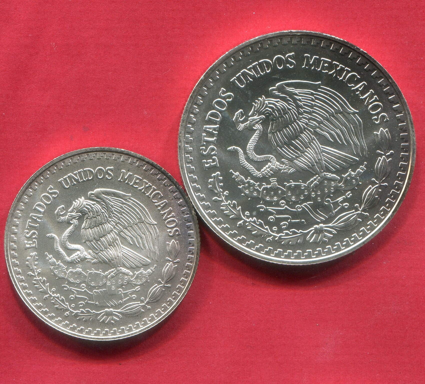 Mexiko 1, 1/2, 1/4, 1/10, 1/20 Onza 1998 Libertad 5 Münzen Set unc ...