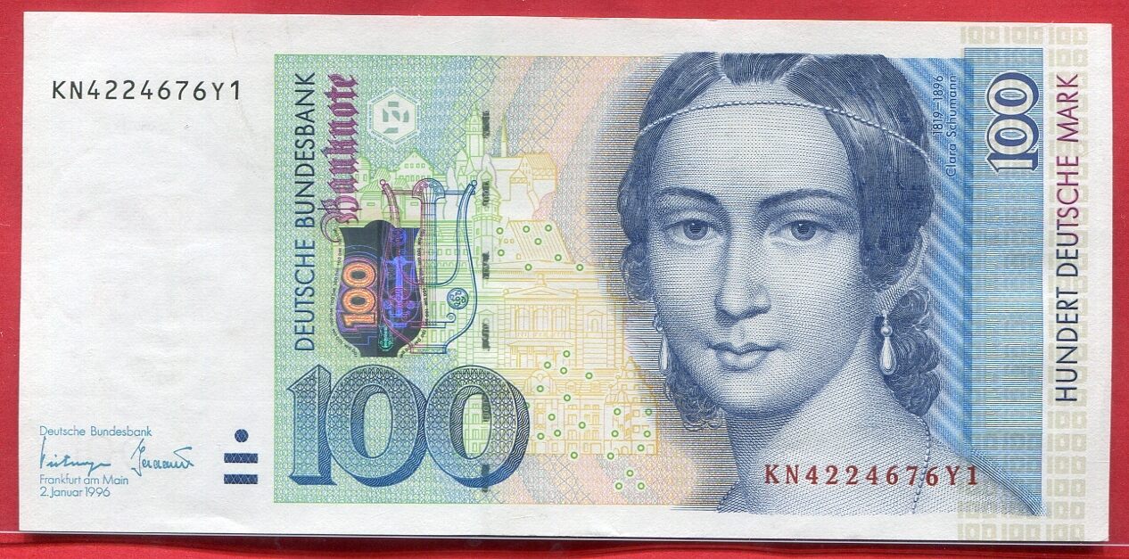 Bundesrepublik Deutschland 100 Deutsche Mark GZ29...G0 1996 Clara ...