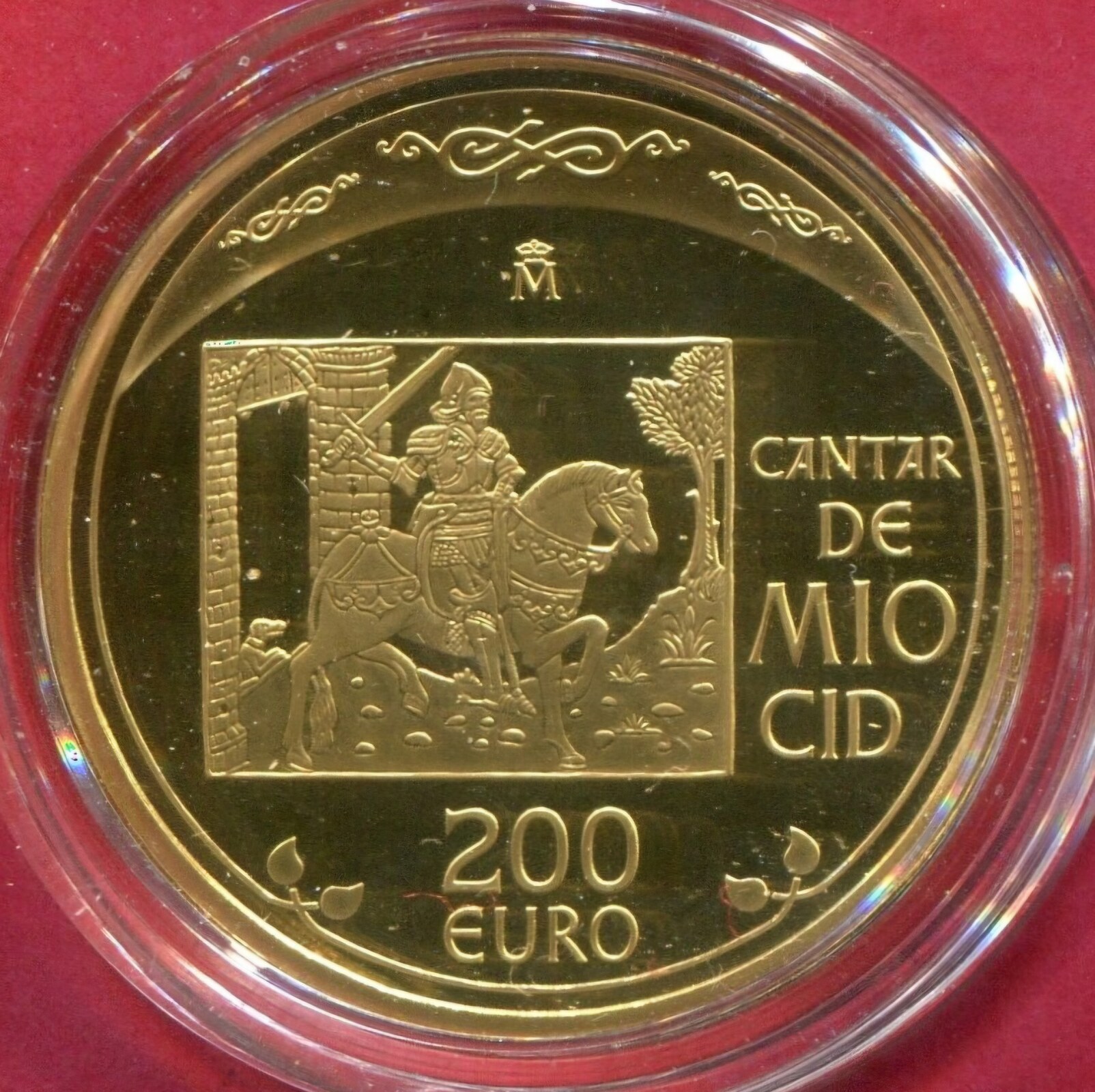Spanien Spain 200 Euro Gold 2007 El CID E Babieca Del Cantar De Mio Cid ...