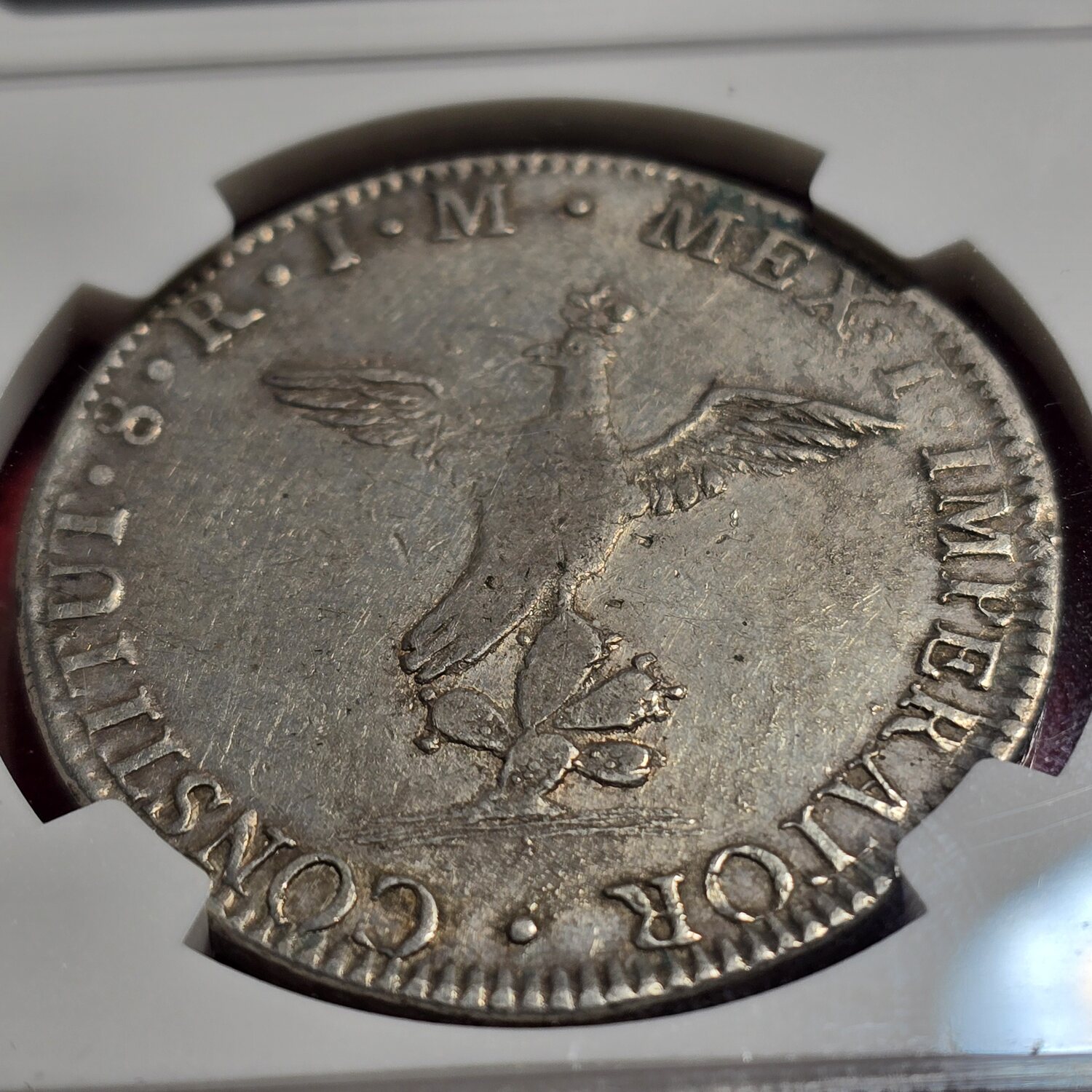 Mexico 8 Reales 1822 MO JM Augustin I Iturbide NGC Certuified XF 40 ...