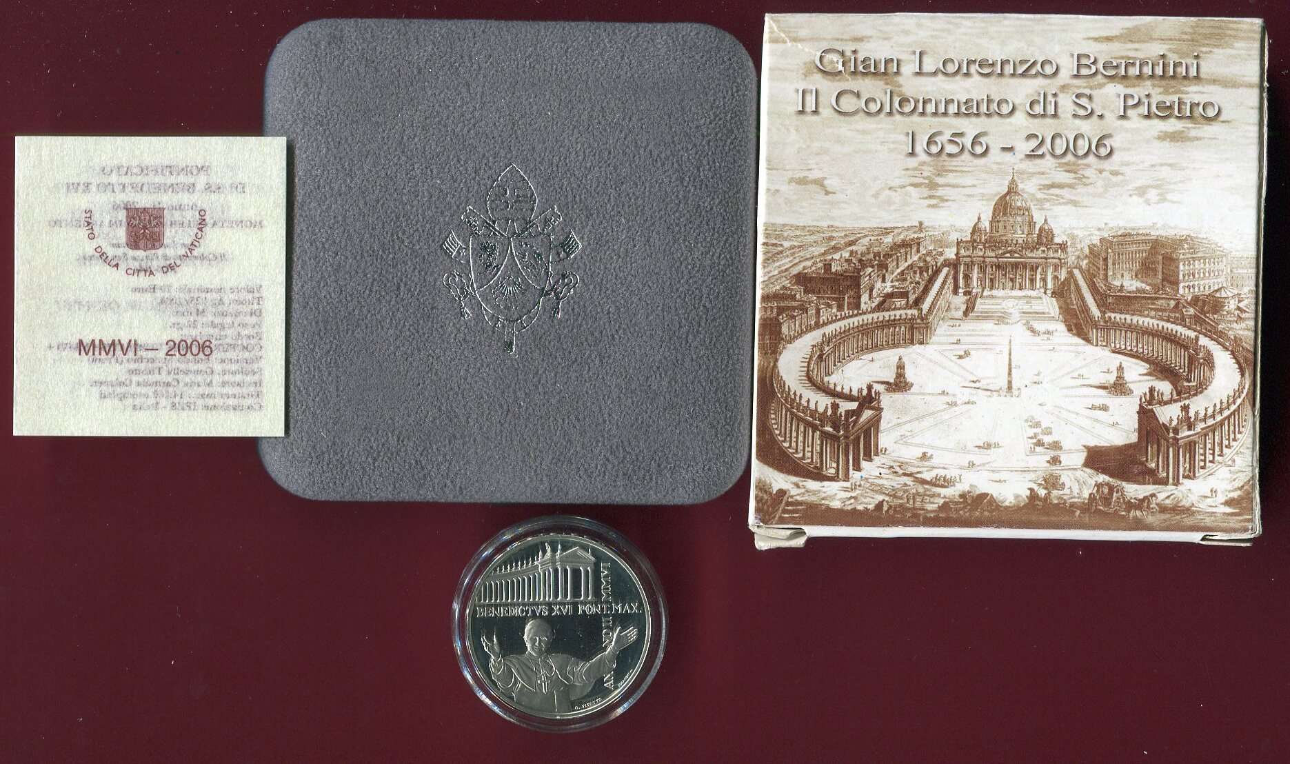 Vatikan 10 Euro Silbergedenkmünze 2006 Gian Lorenzo Bernini ...