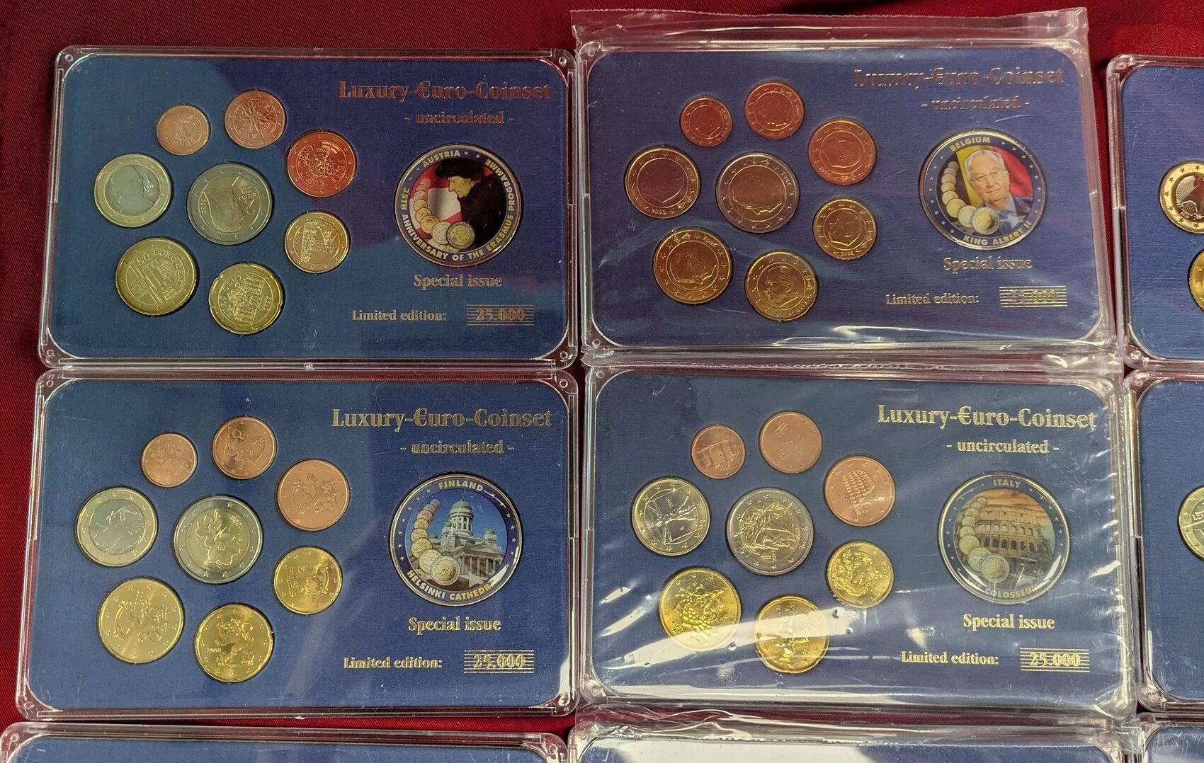 Diverse Euro Länder 18 x KMS Lot - Luxury €uro Coinset versch. Jahre ...