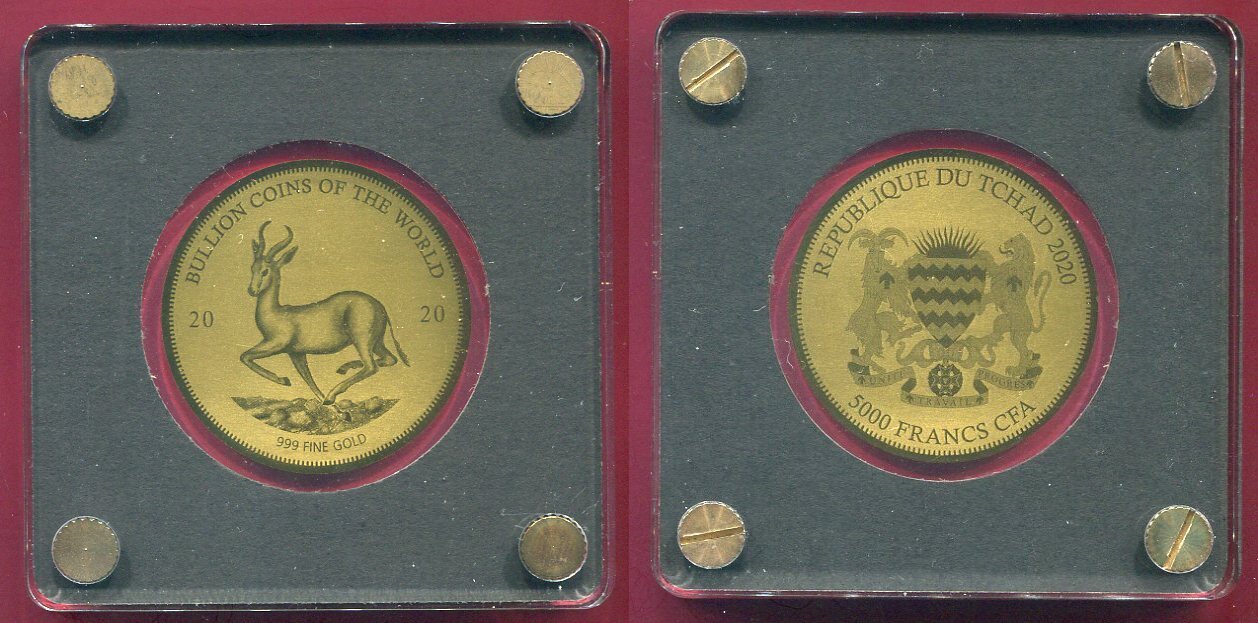 Tschad 5000 Francs CFA Goldmünze 2020 Bullion Coins of the World ...