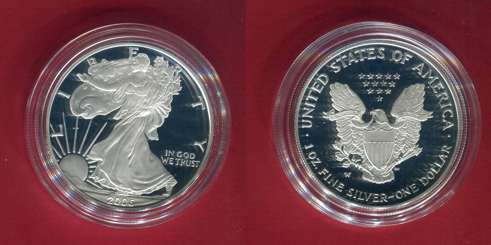 USA 1 Dollar 1 oz Silber 2006 American Silver Eagle PP Proof with box ...