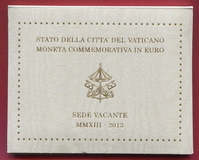 Vatikan 2 Euro Gedenkmünze 2013 Sede Vacante MMXIII unc. coin | MA-Shops
