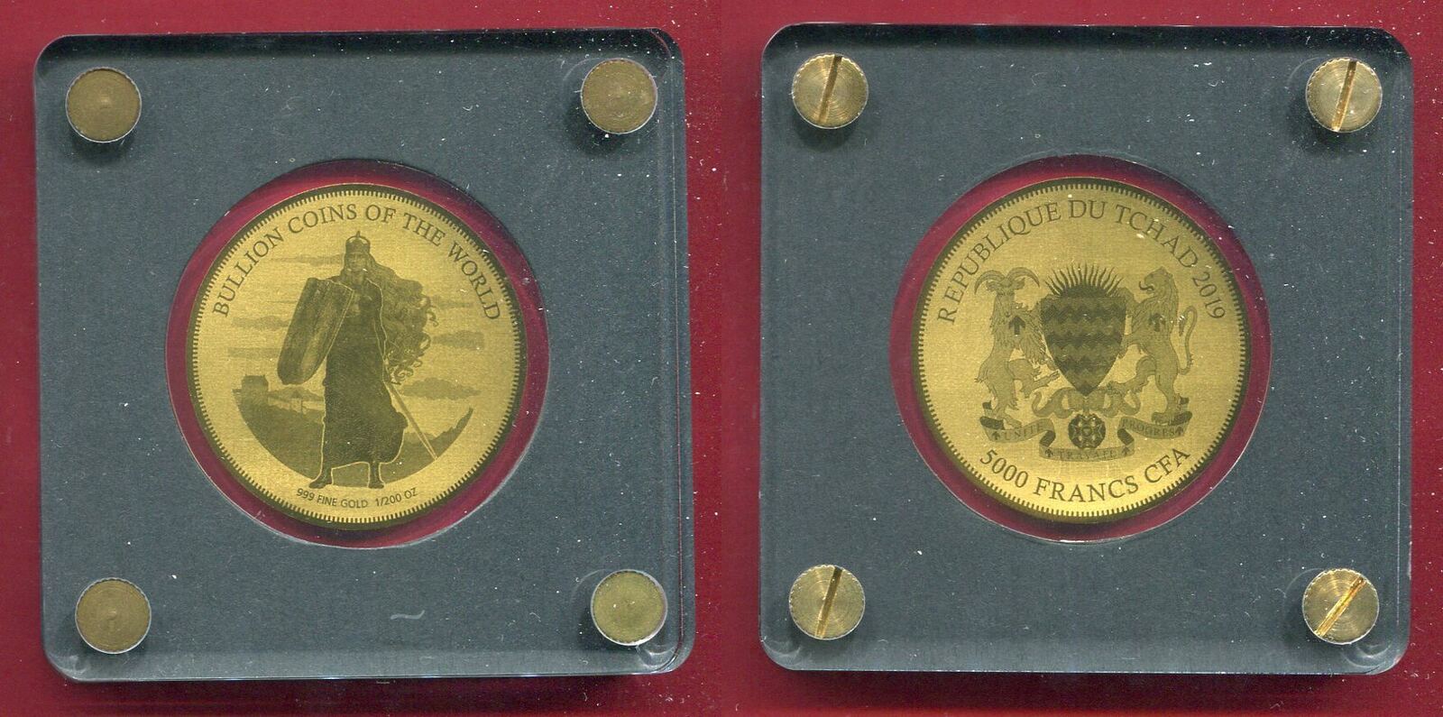 Tschad 5000 Francs CFA Gold 2019 Bullion Coins of the World - Germania ...