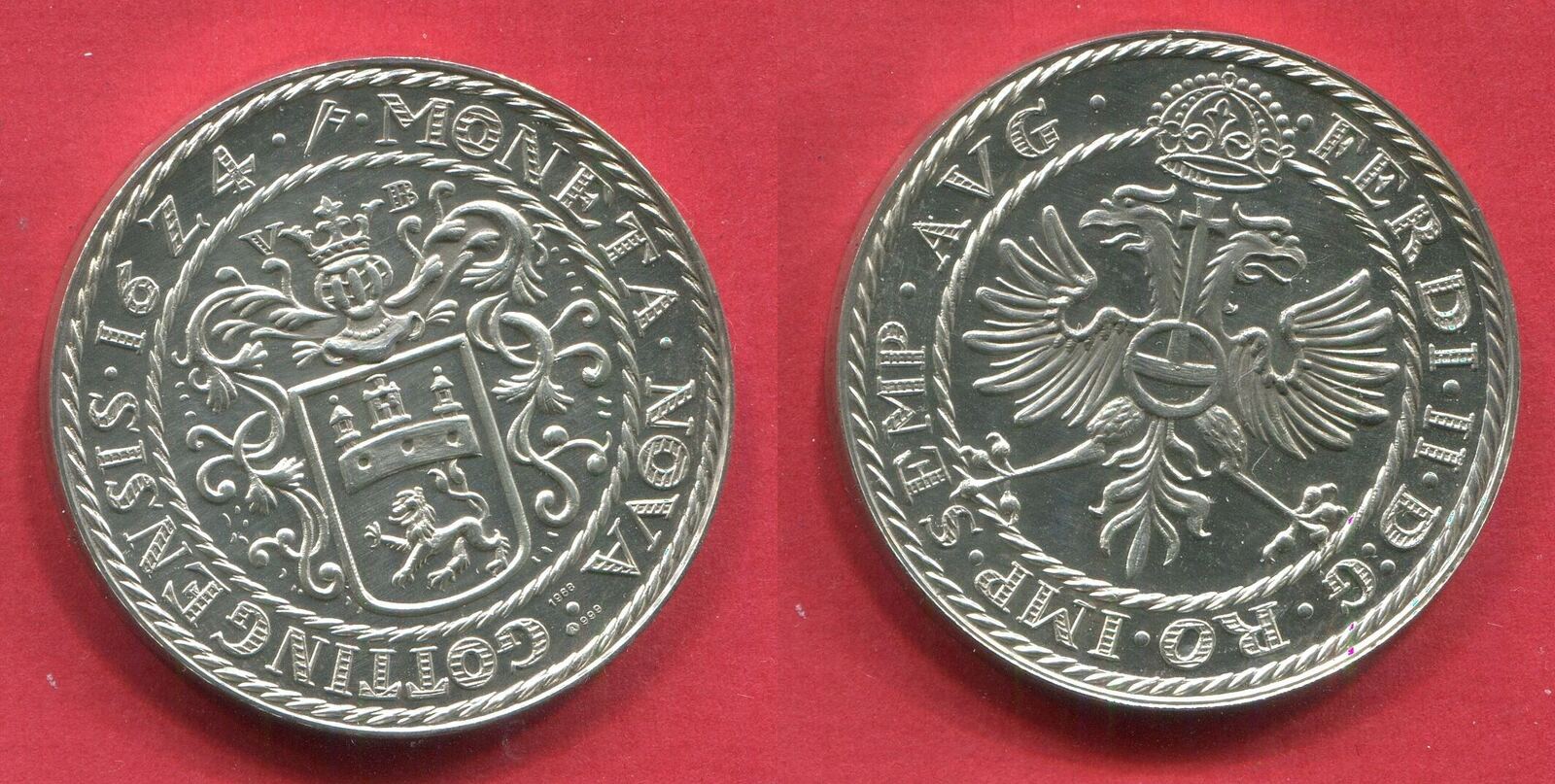 Deutschland German States Taler von 1624 Nachprägung 1968 NP 1624 ...