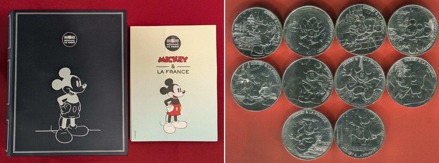 Frankreich 10 x 10 Euro Silbermünzen - Silber 2018 Mickey & La France ...