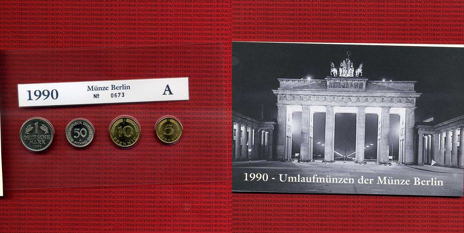 Bundesrepublik Deutschland DM Kursmünzensatz Berliner Münze DM ...