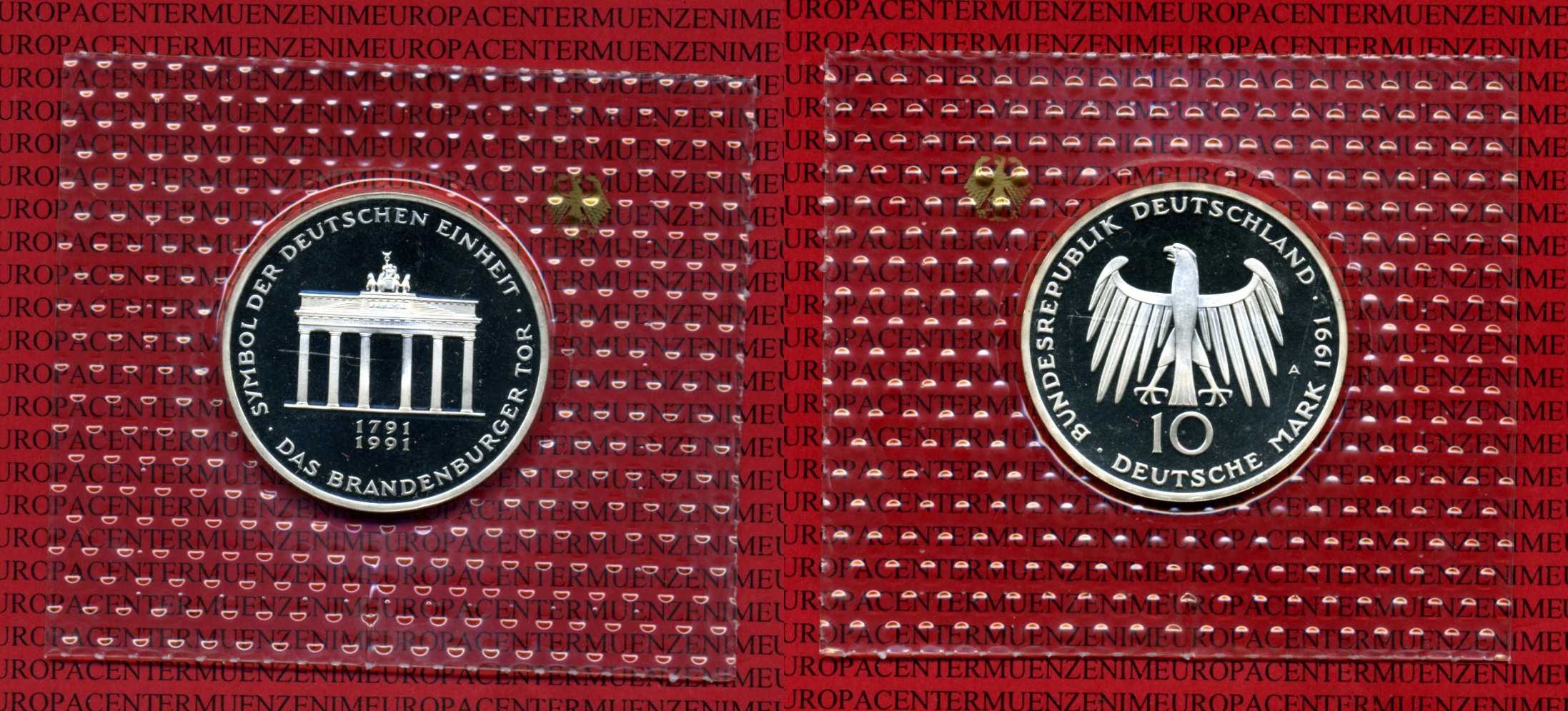 Bundesrepublik Deutschland FRG Germany 10 DM Gedenkmünze Commemorative ...