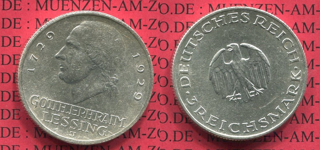 Weimarer Republik Deutsches Reich 3 Mark Silber Gedenkmünze Weimarer ...