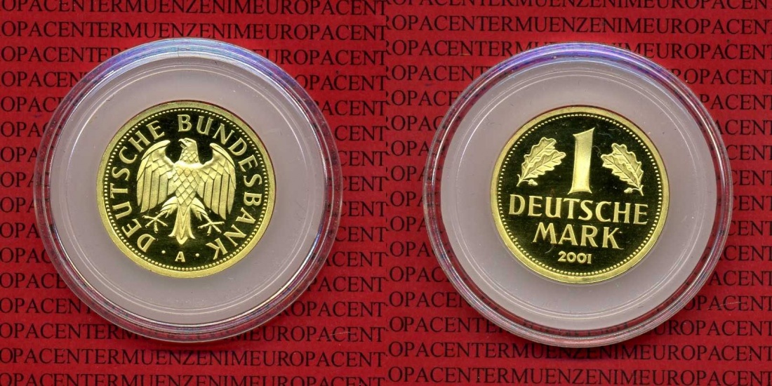 Bundesrepublik Deutschland, Germany FRG 1 DM Gold - Mark Abschied von ...