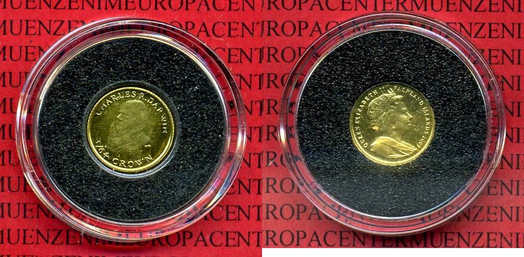 Falklandinseln, Falkland Islands 1/64 Crown Goldmünze Falkland Inseln 1 ...