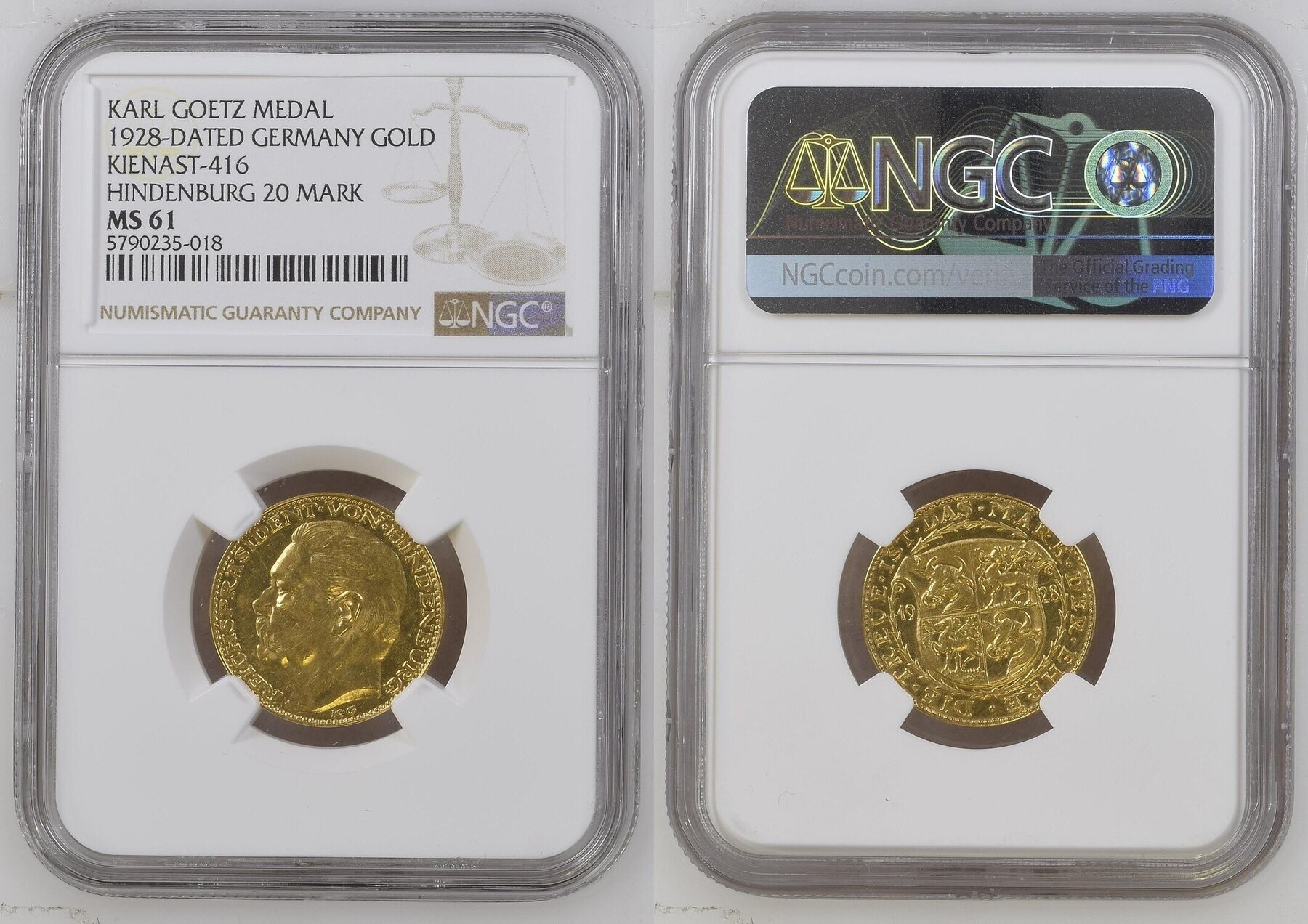 Karl Goetz Deutschland Weimarer Republik Germany 20 Mark Pattern Gold ...