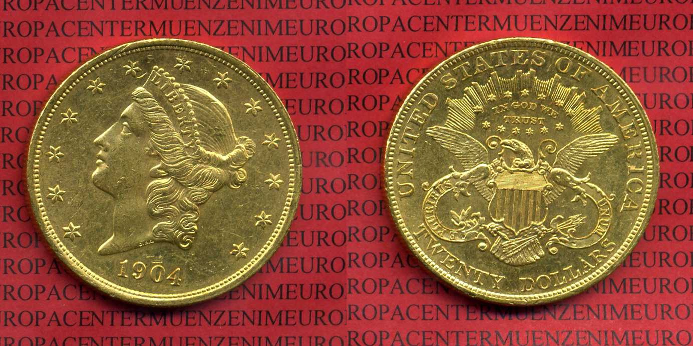 20 Dollars Double Eagle Goldm nze USA 20 Dollars Liberty Double Eagle