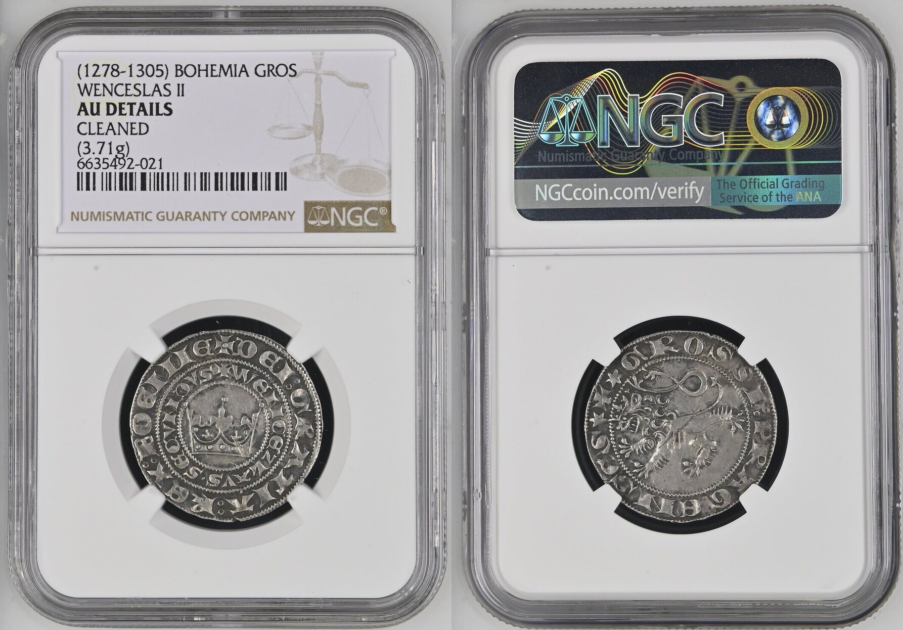 Böhmen Bohemia Prager Groschen Prague Bohemian Grossus (1278-1305 ...