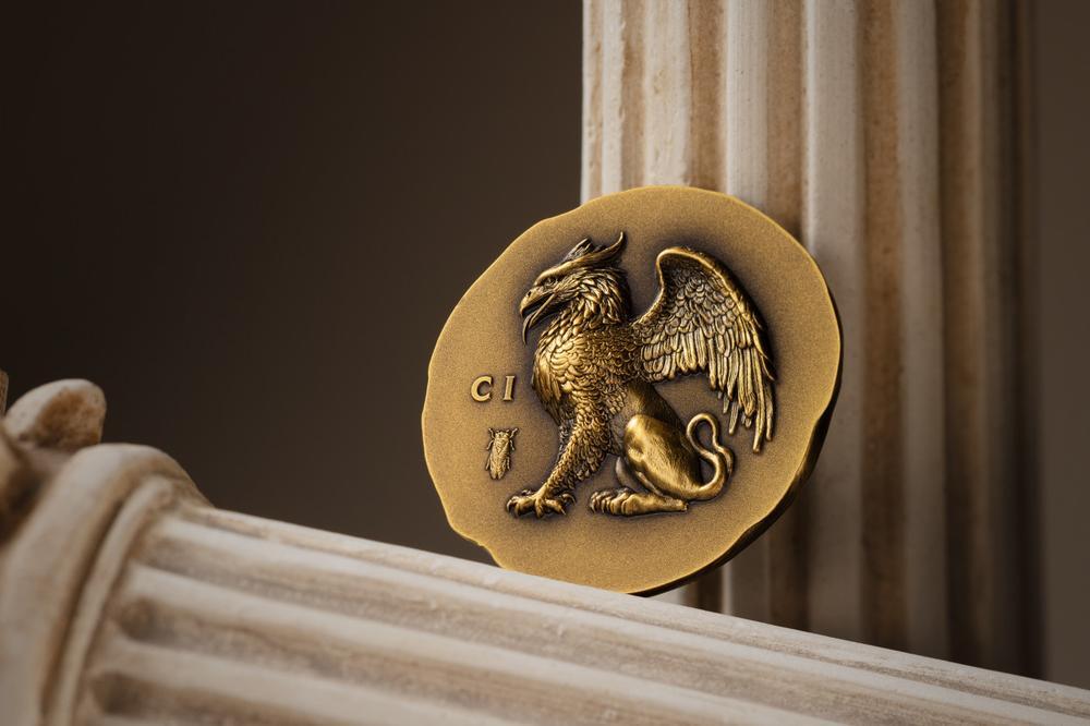 250 Dollars GRYPHON Numismatic Icons Gold Coin 250$ Cook Islands 2024 ...