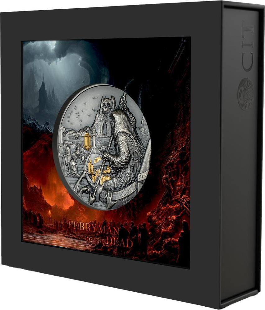 20 Dollars CHARON Ferryman of the Dead 3 Oz Silver Coin 20$ Palau 2023 ...