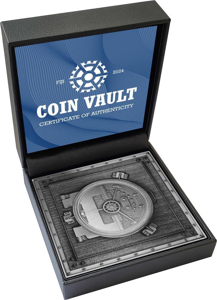 2 Dollars - 0.50 Dollars COIN VAULT Set 2 Coins 2$ Fiji 2024 Antique ...