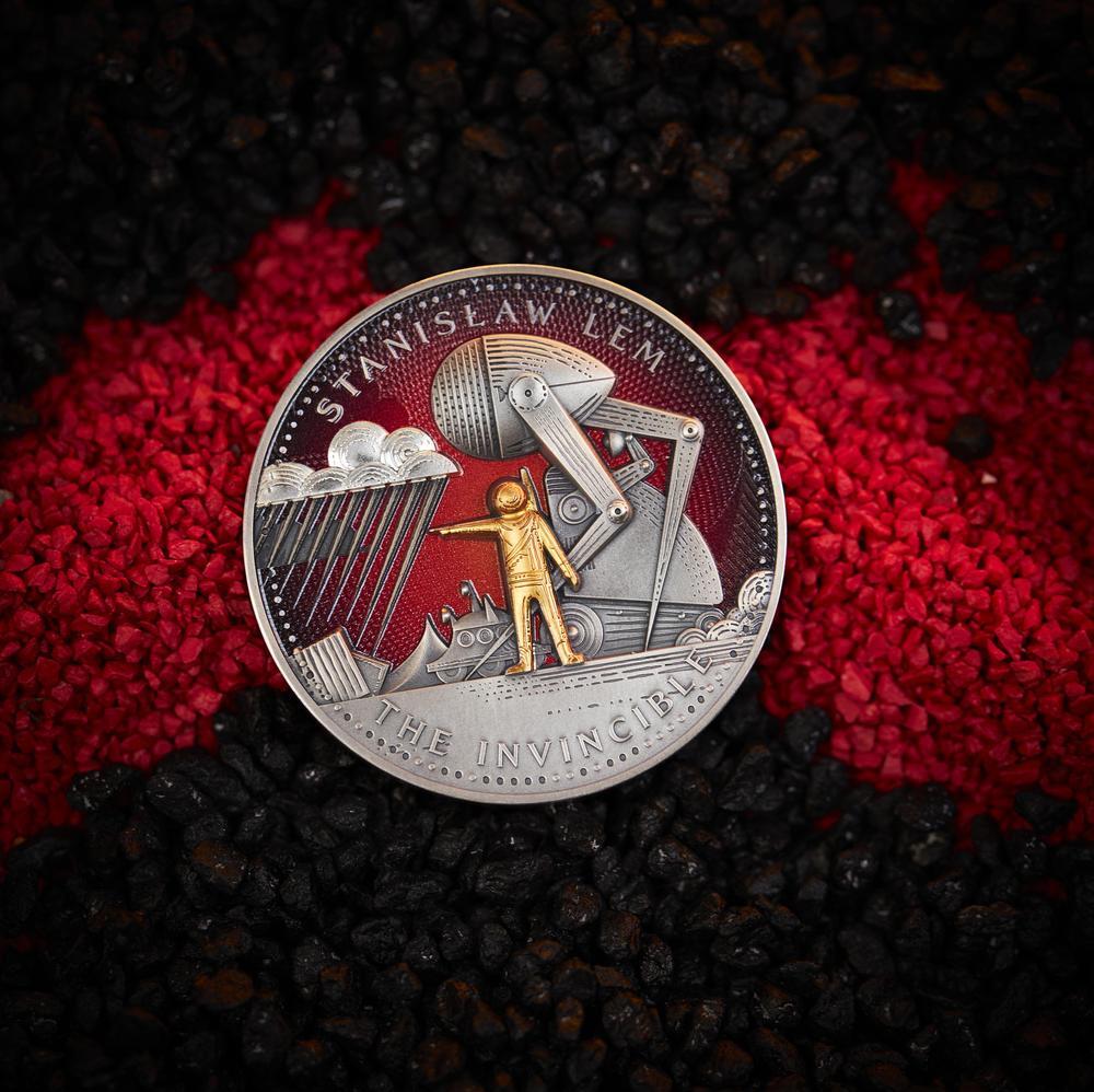 INVINCIBLE Stanislaw Lem Master of Science Fiction 2 Oz Silver Coin ...