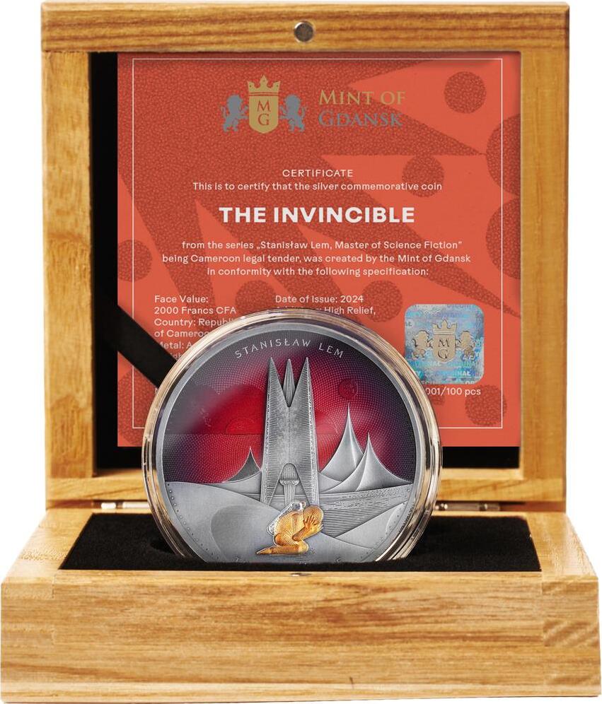 INVINCIBLE Stanislaw Lem Master of Science Fiction Silver Coin 2000 ...