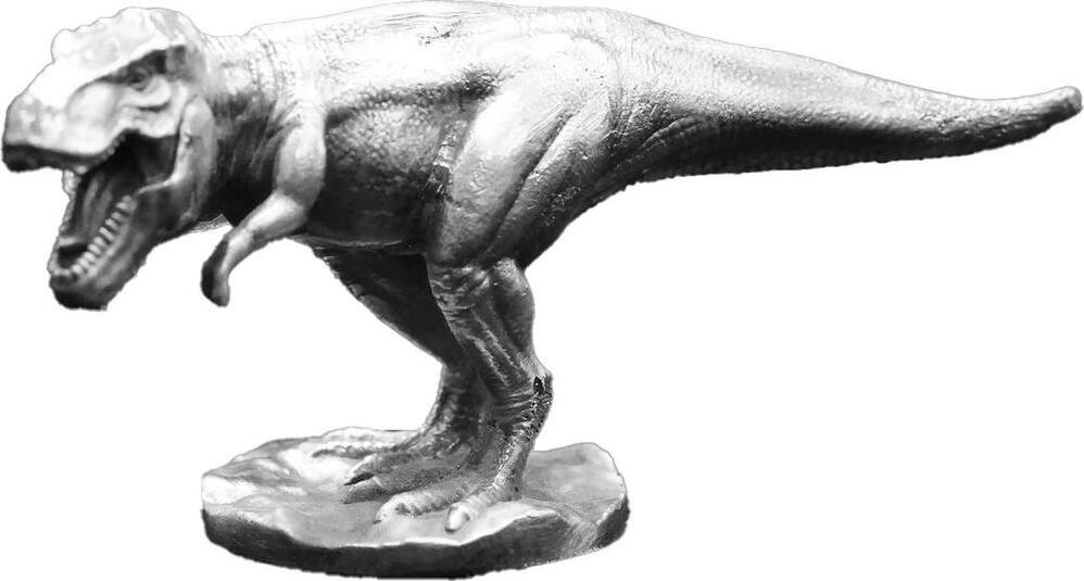 T-REX Tyrannosaurus 3 Oz Silver Statue Antique Finish | MA-Shops