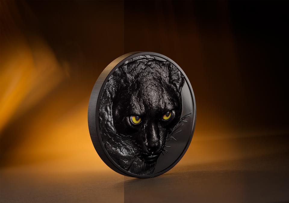 50 Dollars OCELOT Hunters By Night 1 Kg Kilo Silver Coin 50$ Palau 2025 ...