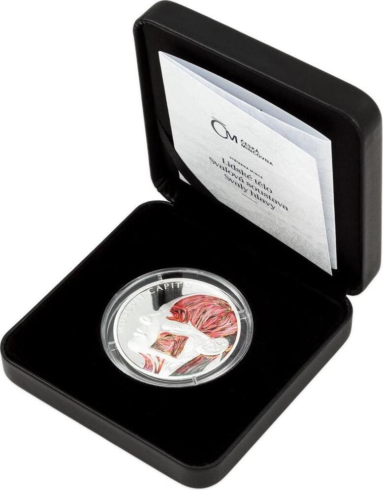 1 Dollar HEAD MUSCLES Human Body 1 Oz Silver Coin 1$ Niue 2025 Proof ...