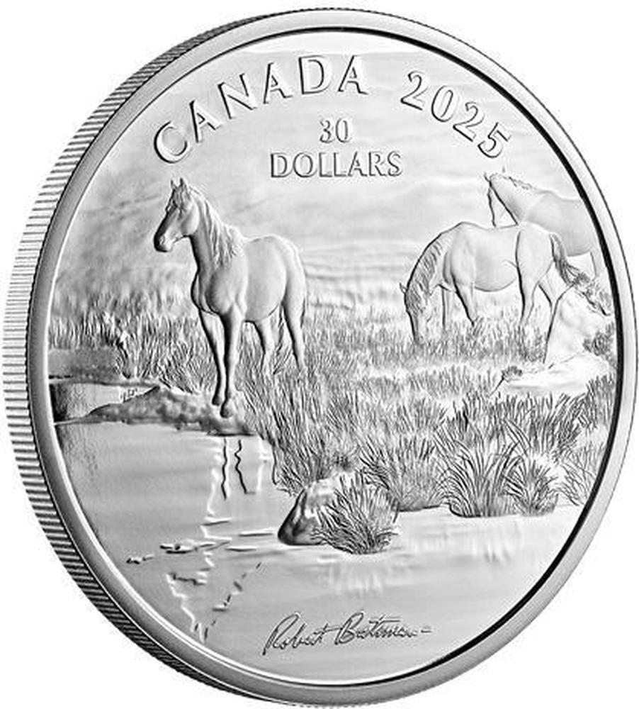 30 Dollars MUSTANG COUNTRY Silver Coin 30$ Canada 2025 Proof | MA-Shops