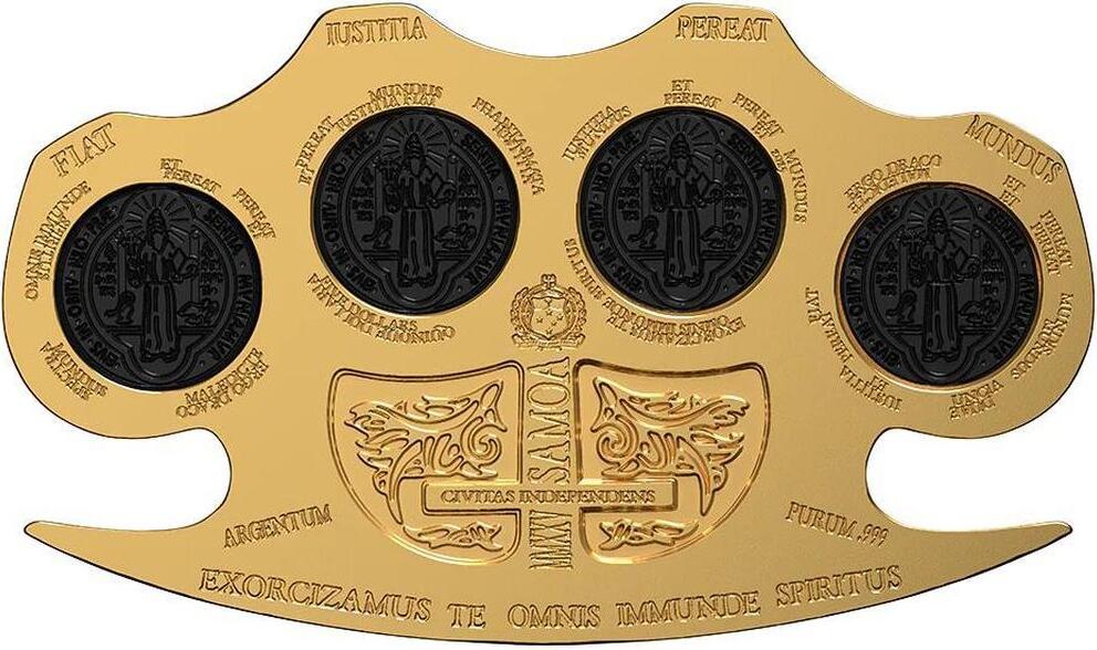 5 Dollars HOLY KNUCKLES 2 Oz Silver Coin 5$ Samoa 2025 BU - Brilliant ...