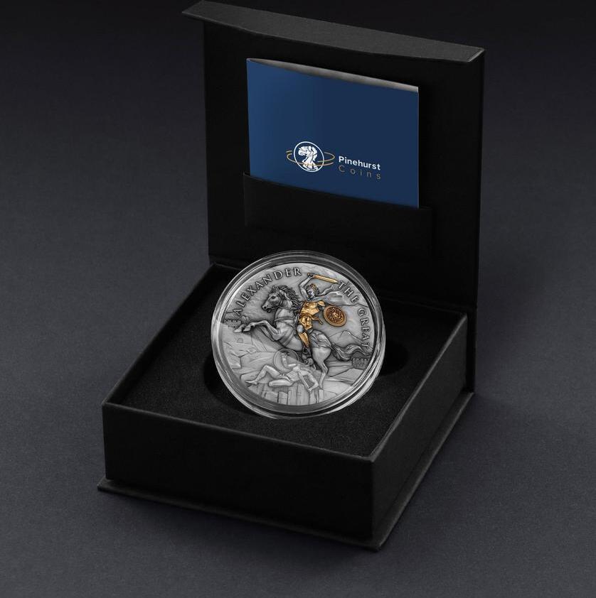 5 Dollars ALEXANDER THE GREAT Legendary Warriors 2 Oz Silver Coin 5 ...