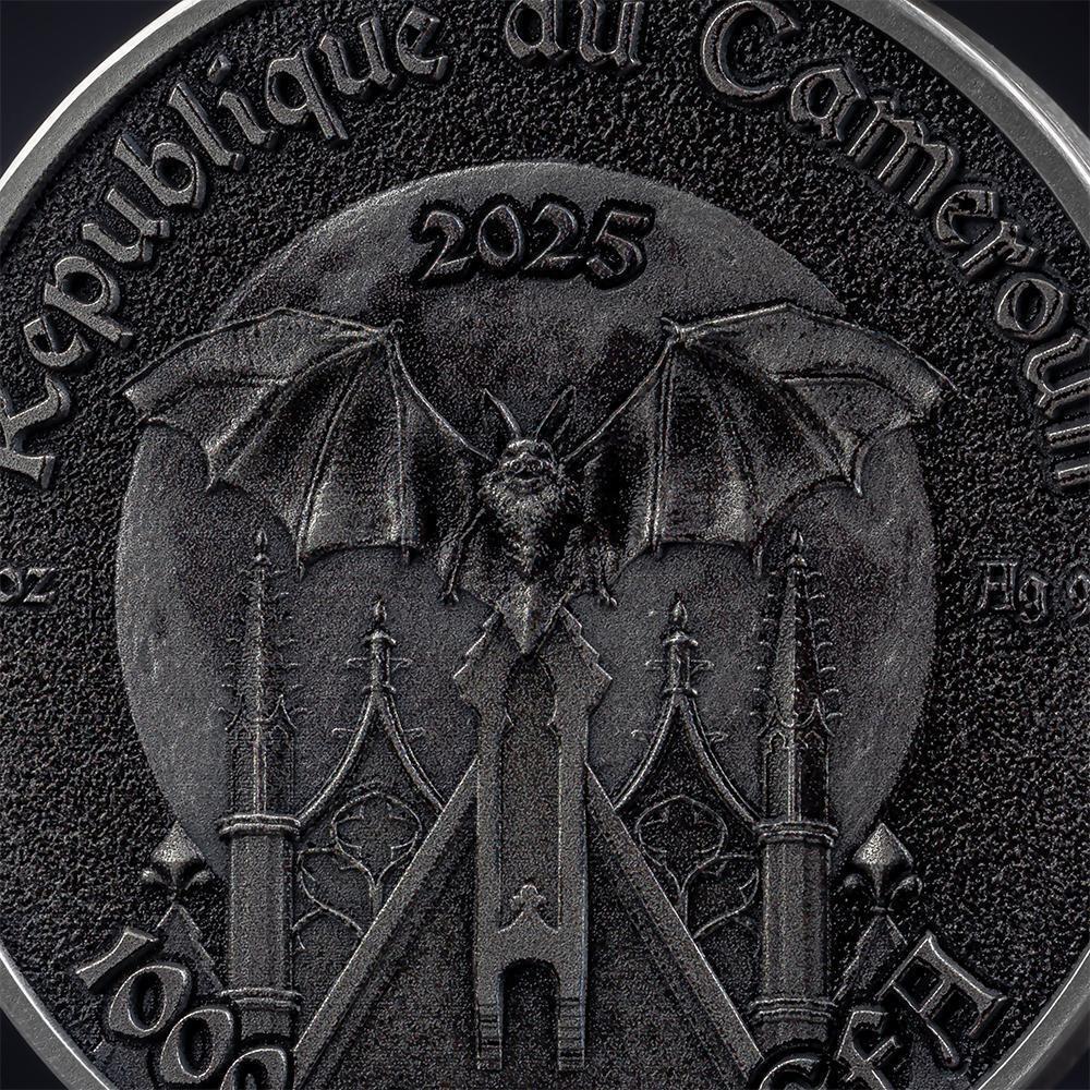 RAVEN Creatures of Nocturne 1 Oz Silver Coin 1000 Francs Cameroon 2025 ...