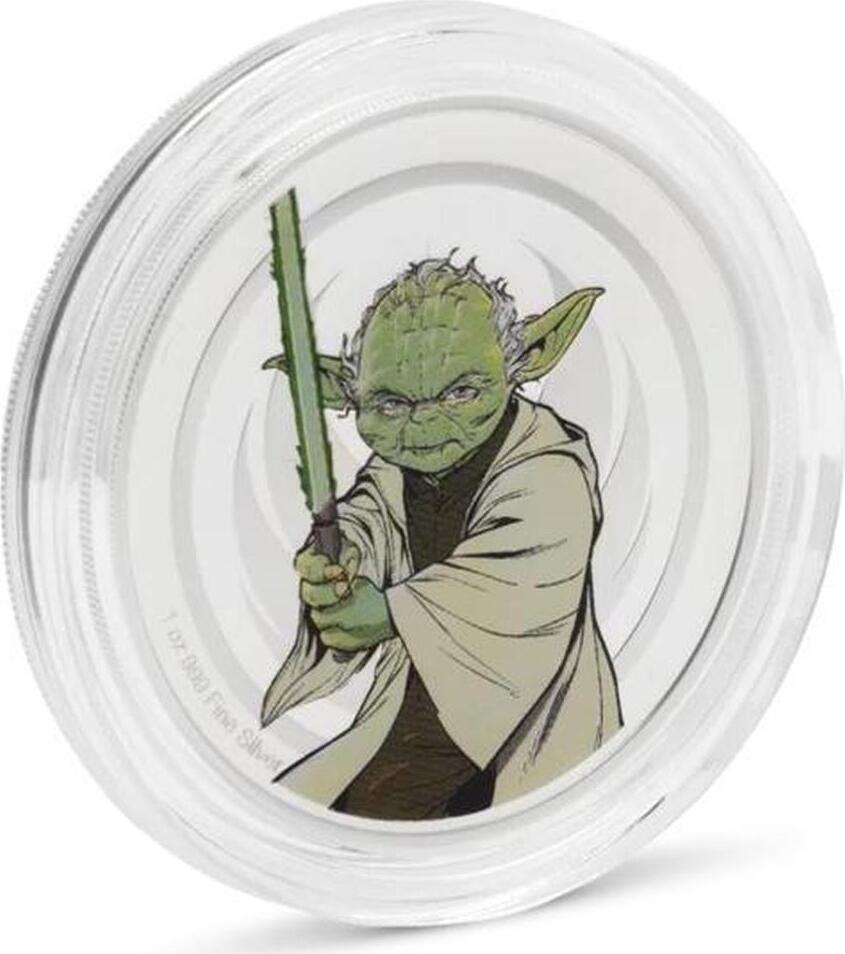 YODA VS EMPEROR PALPATINE Star Wars Good and Evil 1 Oz Silver Medal ...