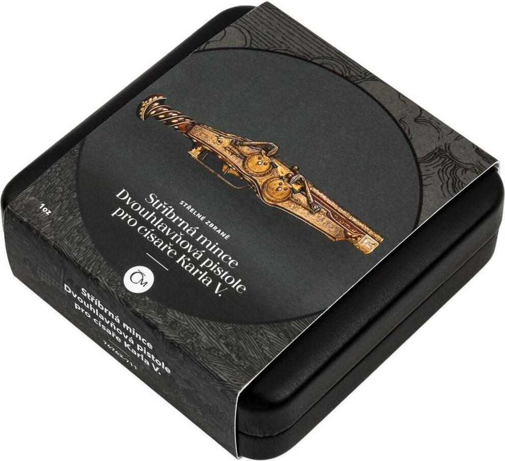 1 Dollar DOUBLE-BARRELED WHEELLOCK PISTOL 1 Oz Silver Coin 1$ Niue 2025 ...