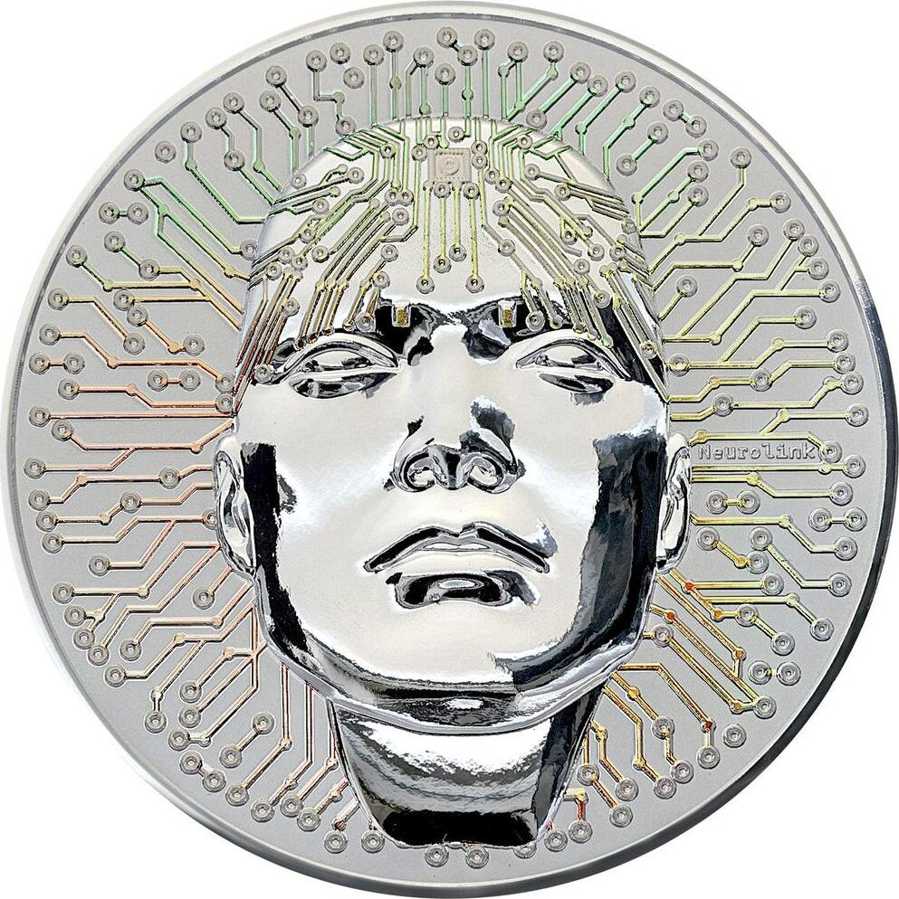 5 Dollars NEUROLINK 3 Oz Silver Coin 5$ Niue 2025 Proof | MA-Shops