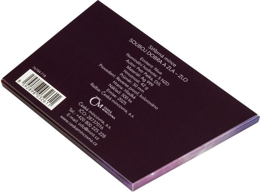 5 Dollars EVIL Battle Of Good And Evil Silver Coin 5$ Niue 2025 Reverse ...