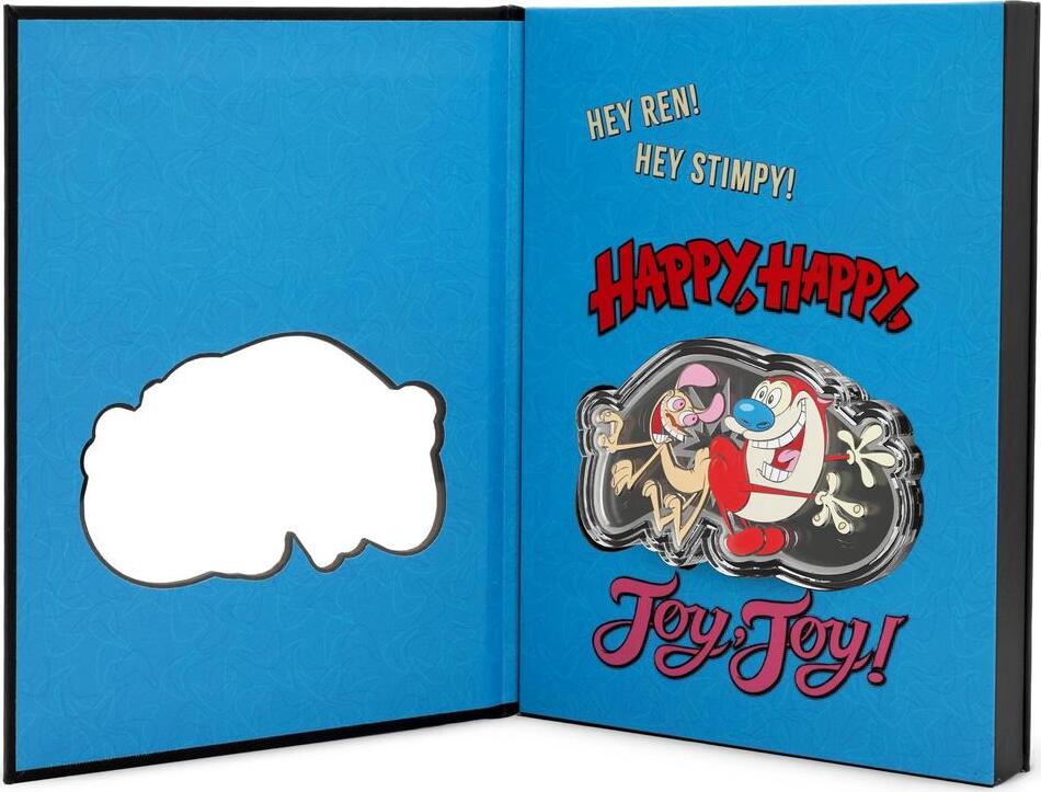 2 Dollars BUTT BUMP Ren And Stimpy 1 Oz Silver Coin 2$ Niue 2025 Proof ...