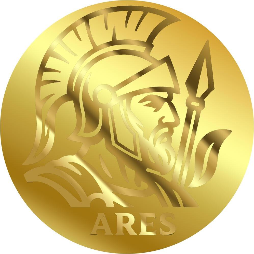 ARES God Of War 1000 Oz Gold Coin 50 Cents Niue 2026 Prooflike | MA-Shops